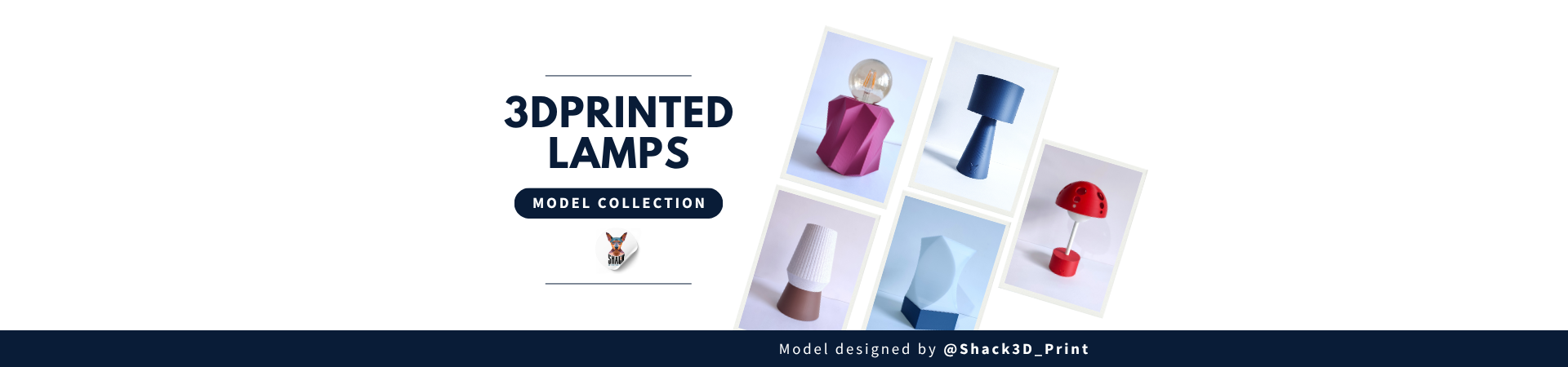 A Collection of 3D Printable Lamps