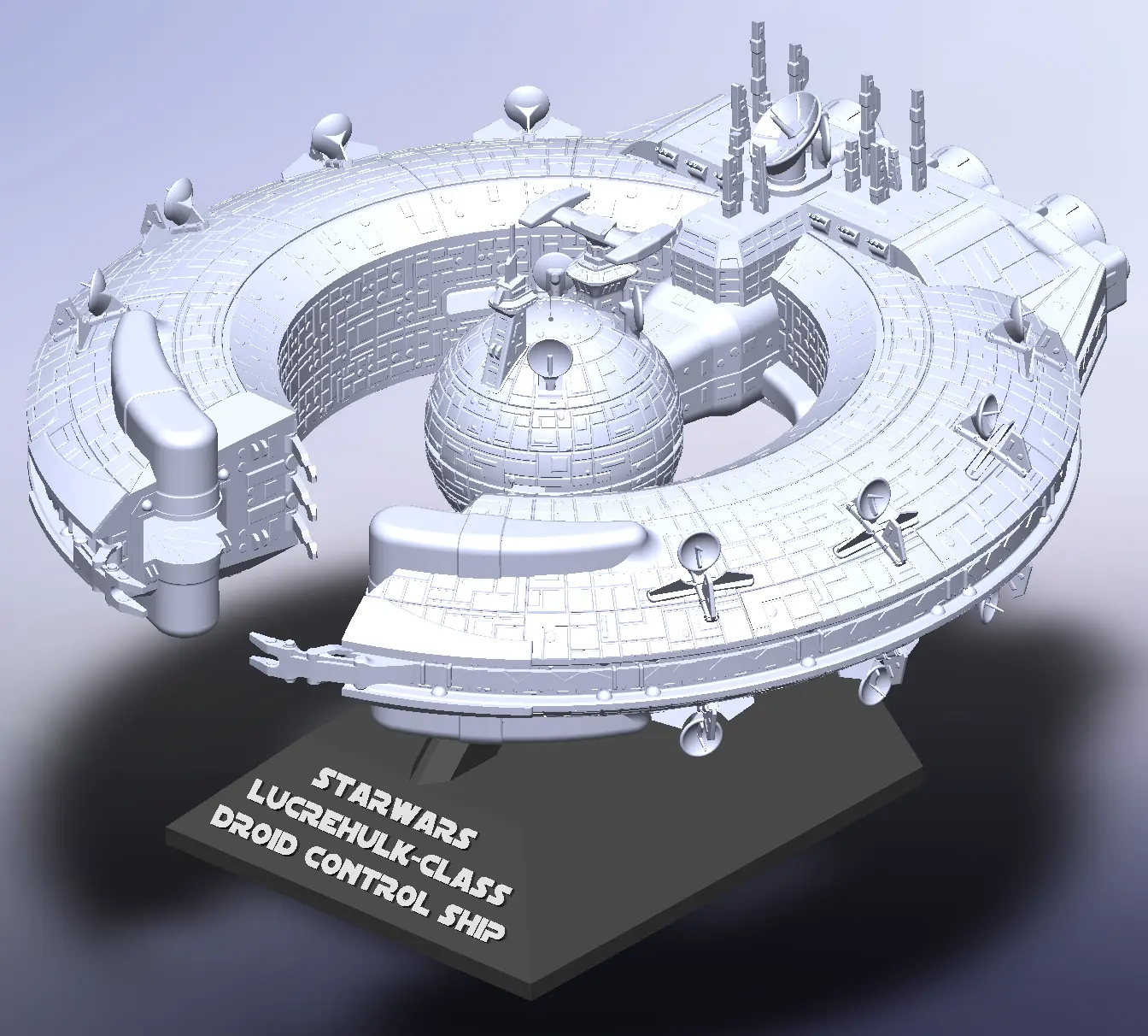 Lucrehulk-class droid control ship STAR WARS | 3D models download ...