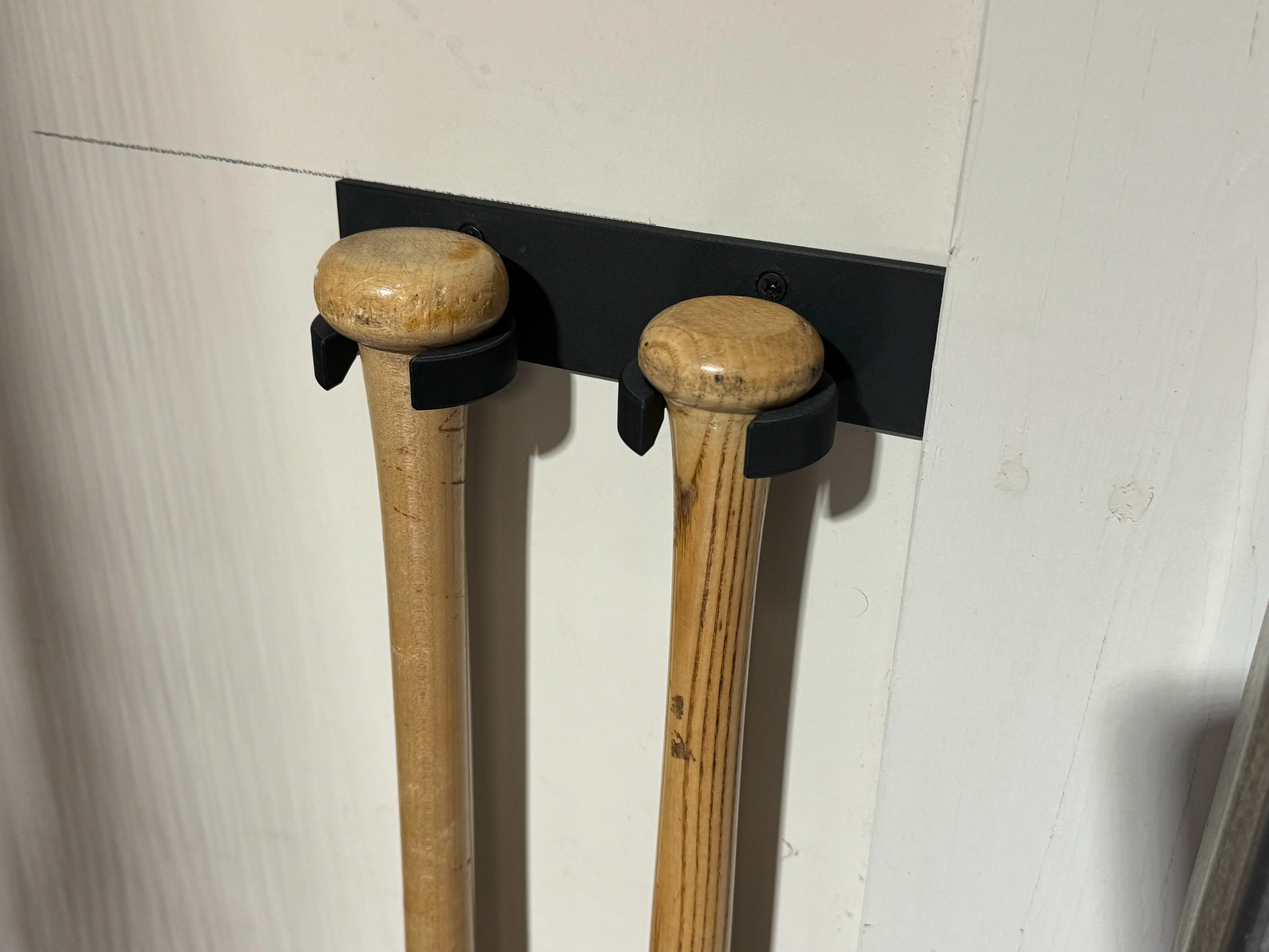 Tools & Spare Parts STL Download - Baseball Bat Holder (holds two bats ...