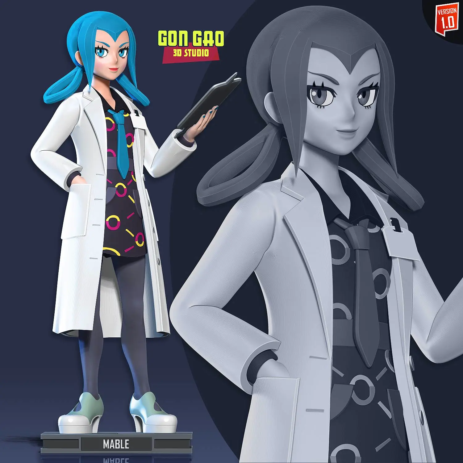 Digital Art STL Download - Mable - Pokemon Fanartby nlsinh