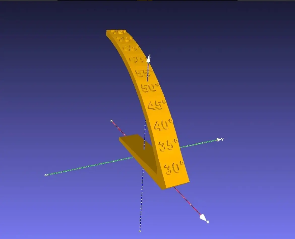 Free Test Models STL Download - Overhang testerby Banana1man0