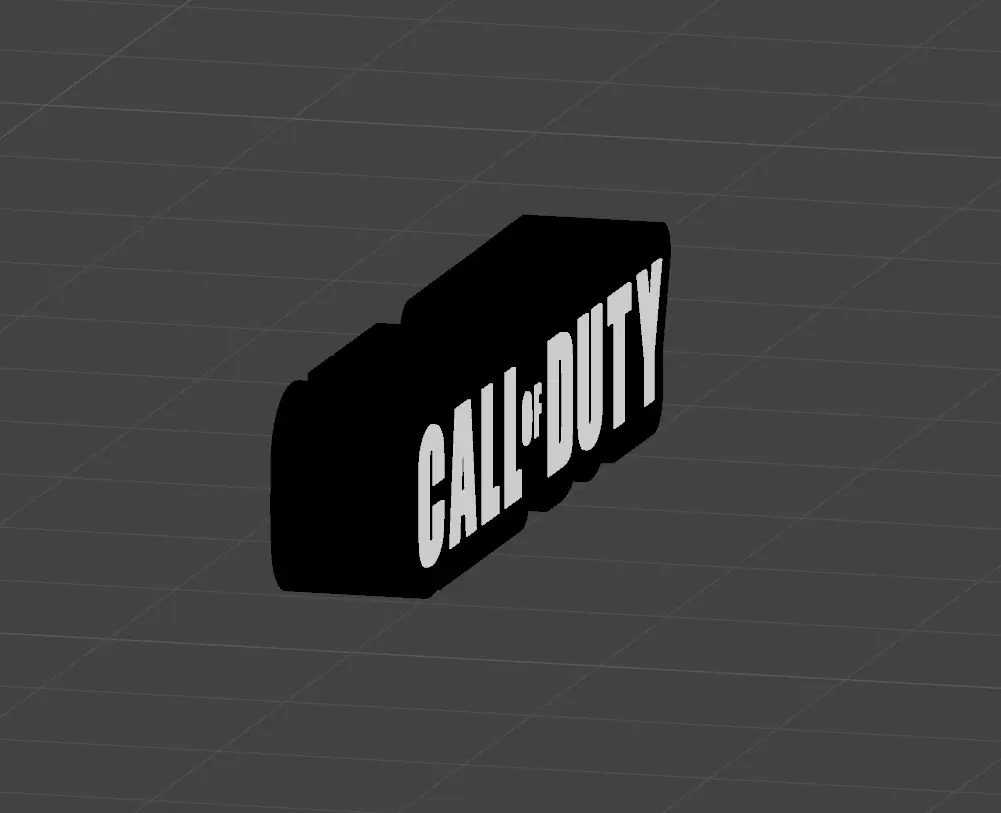 Industrial Design & Prototypes STL Download - CALL OF DUTY LOGO NAME ...