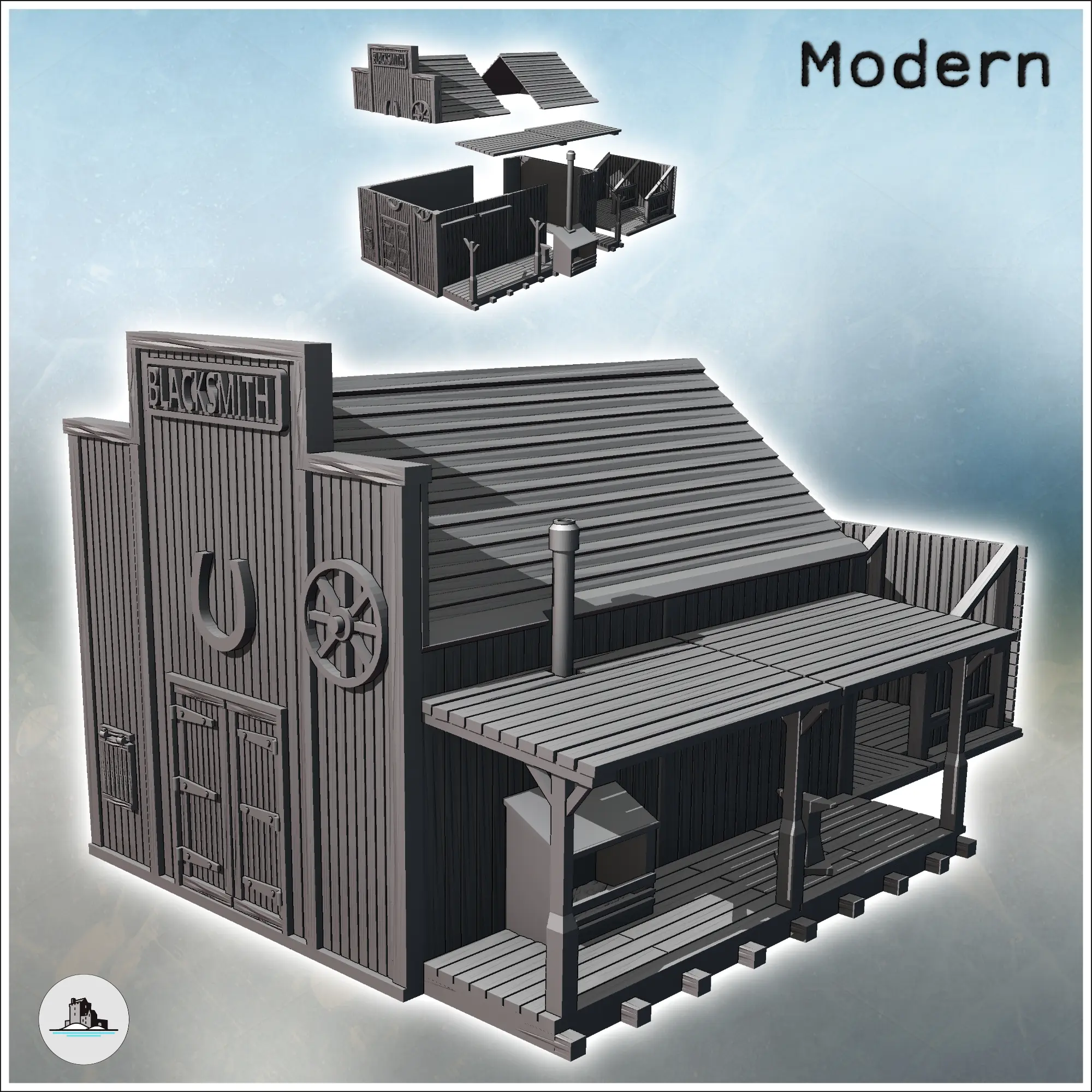 Other STL Download - Futuristic western blacksmith and farrier (18 ...