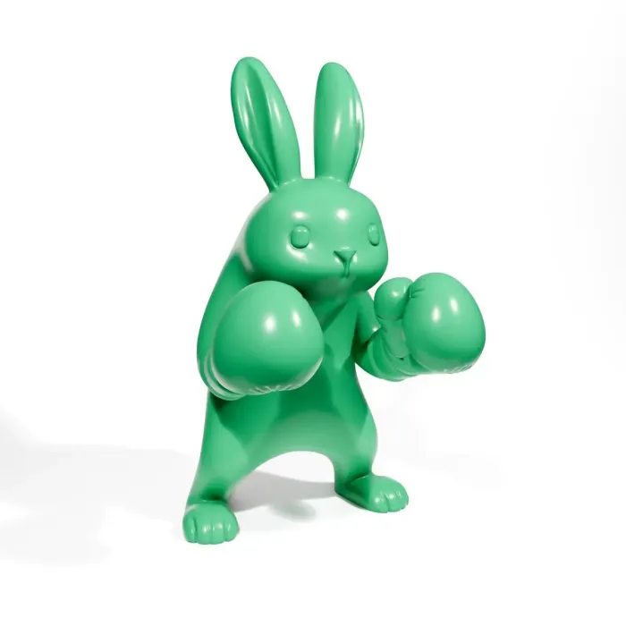 Sculptures & Artworks STL Download - Boxer rabbit figurineby 3D Everything