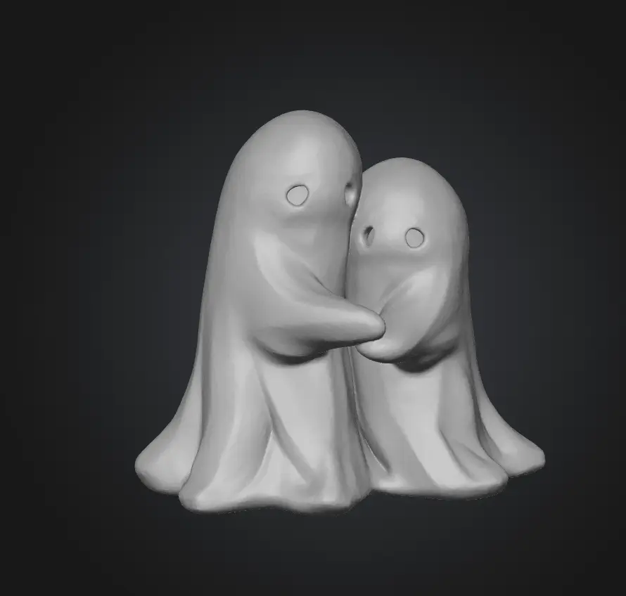 Home Decorations & Ornaments STL Download - Ghost Duo 👻 #5by Belial