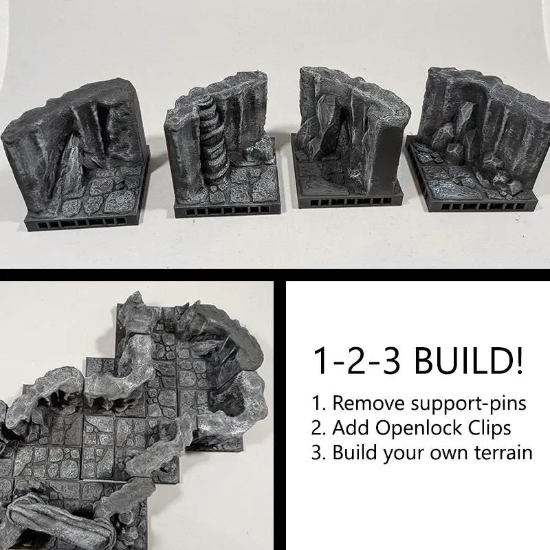 3D Printer Files | 3MF File | Cave tile - diagonals | Creality Cloud