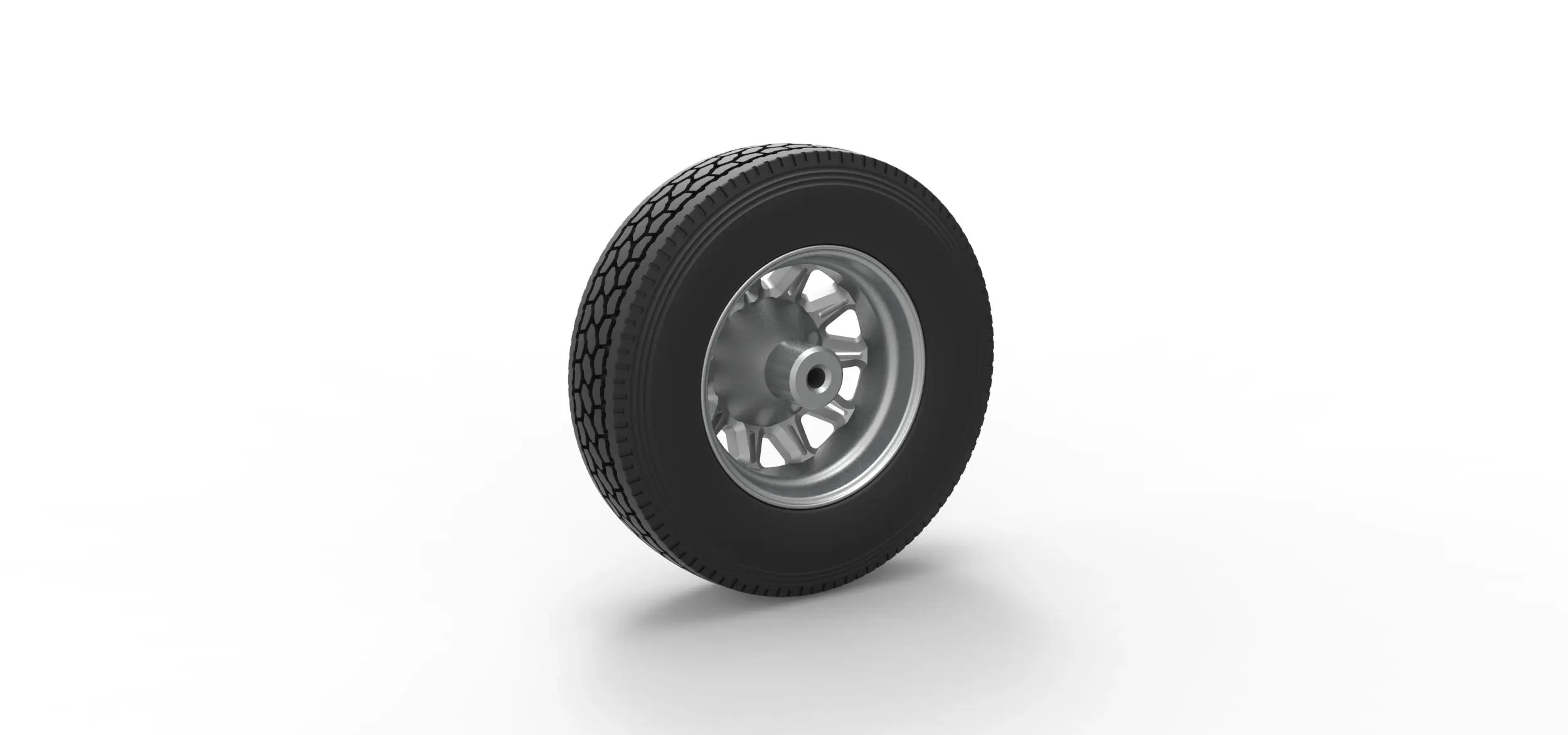 Front custom wheel of semi truck V10 Scale 1:25 | 3D models download ...