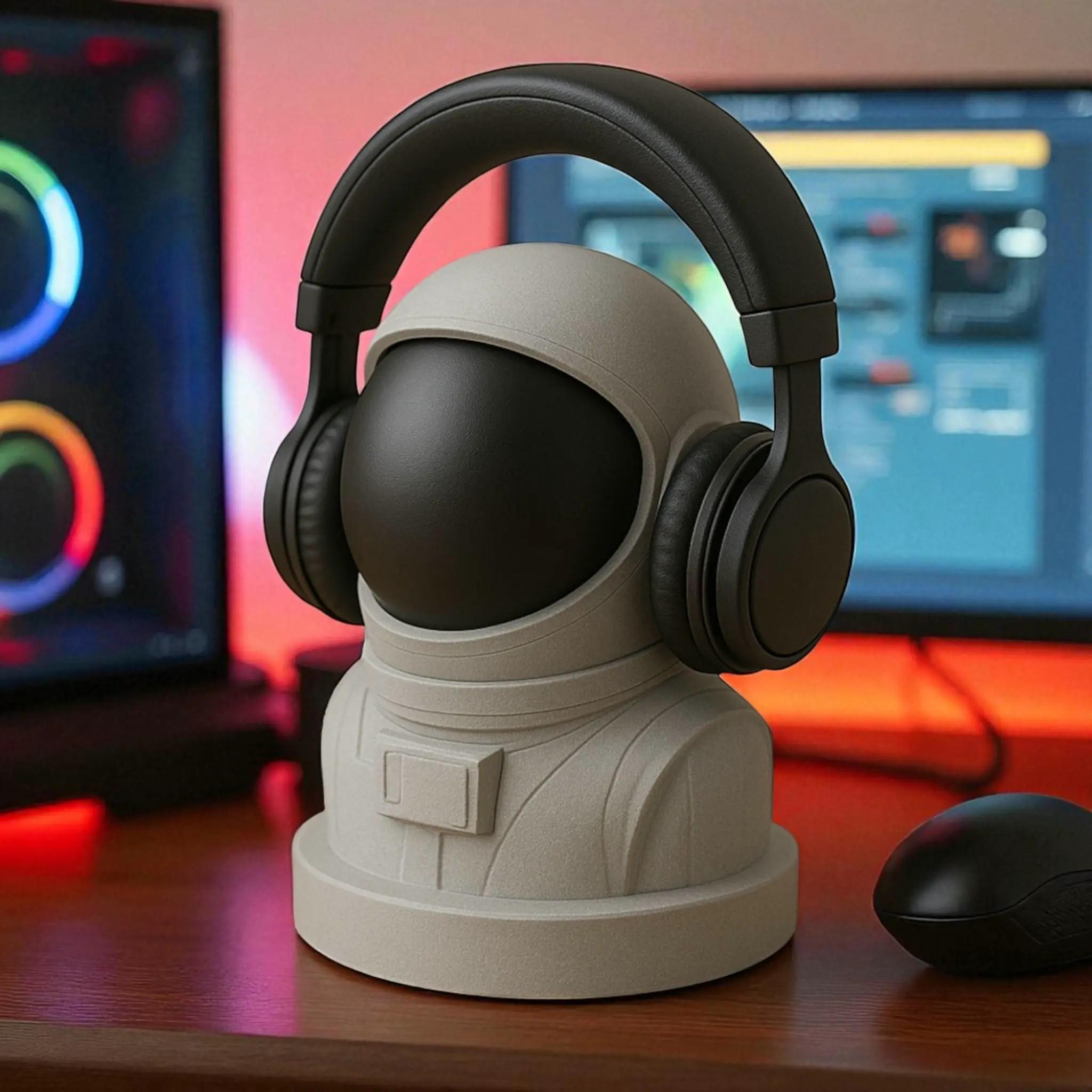 Home Decorations & Ornaments STL Download - Astronaut Headphone Standby ...