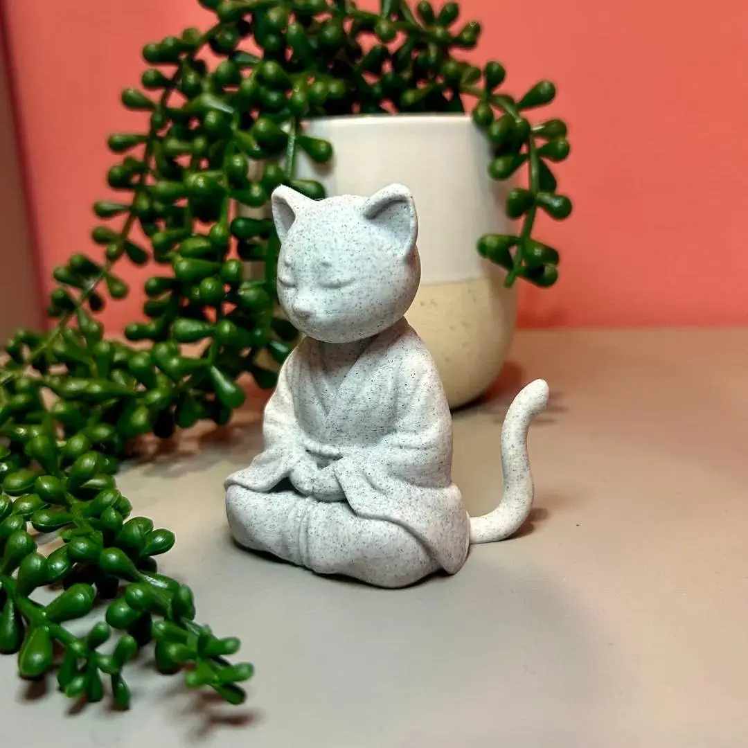 3D Printer Files | 3MF File | Meditating cat | Creality Cloud