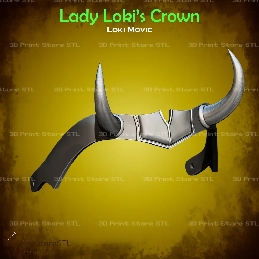 Cosplay STL Download - Lady Loki Crown Cosplay Loki Movie - STL Fileby ...