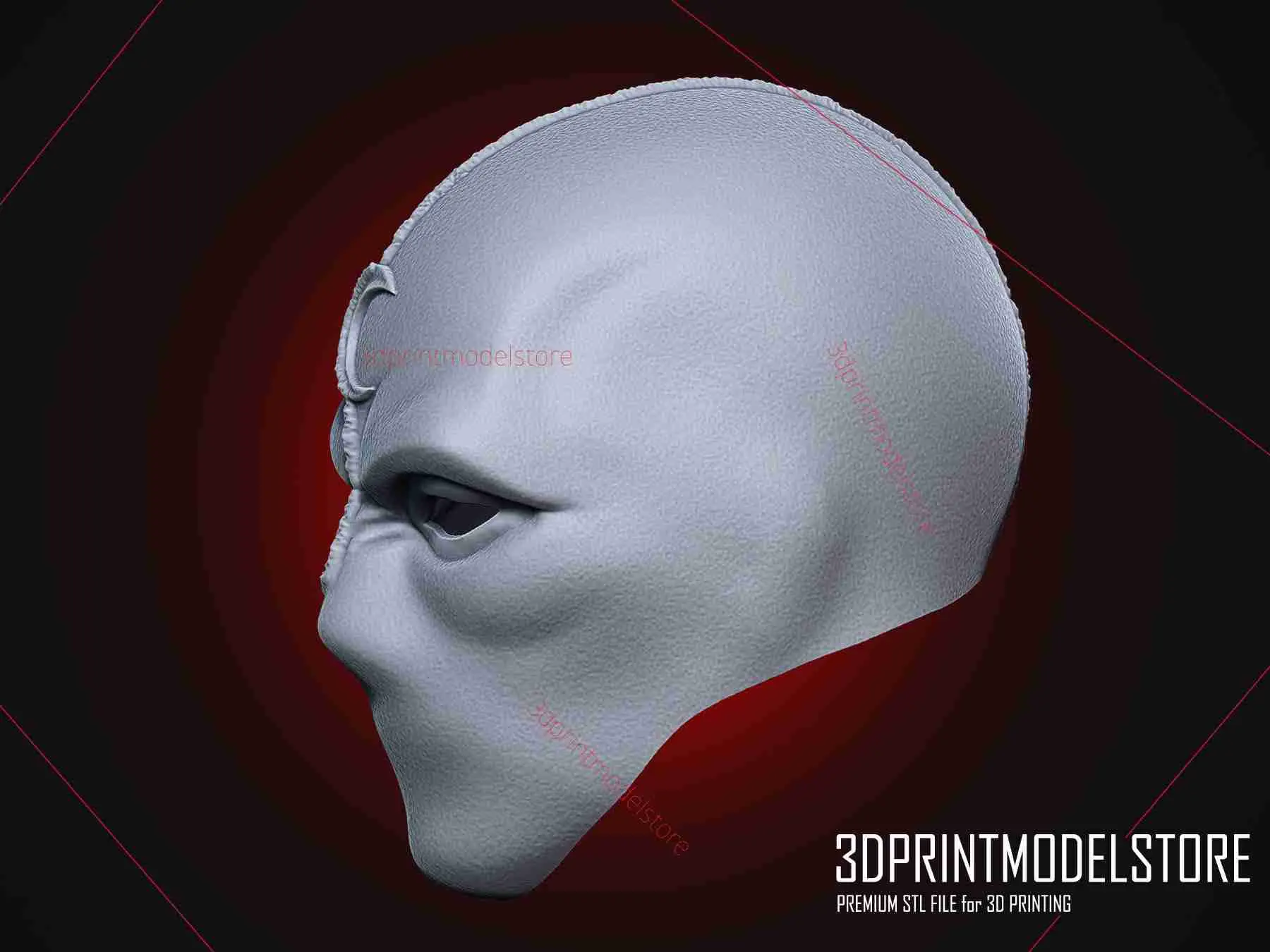 Cosplay STL Download - Moon Knight Mask Face Shell - Marvel Comic ...