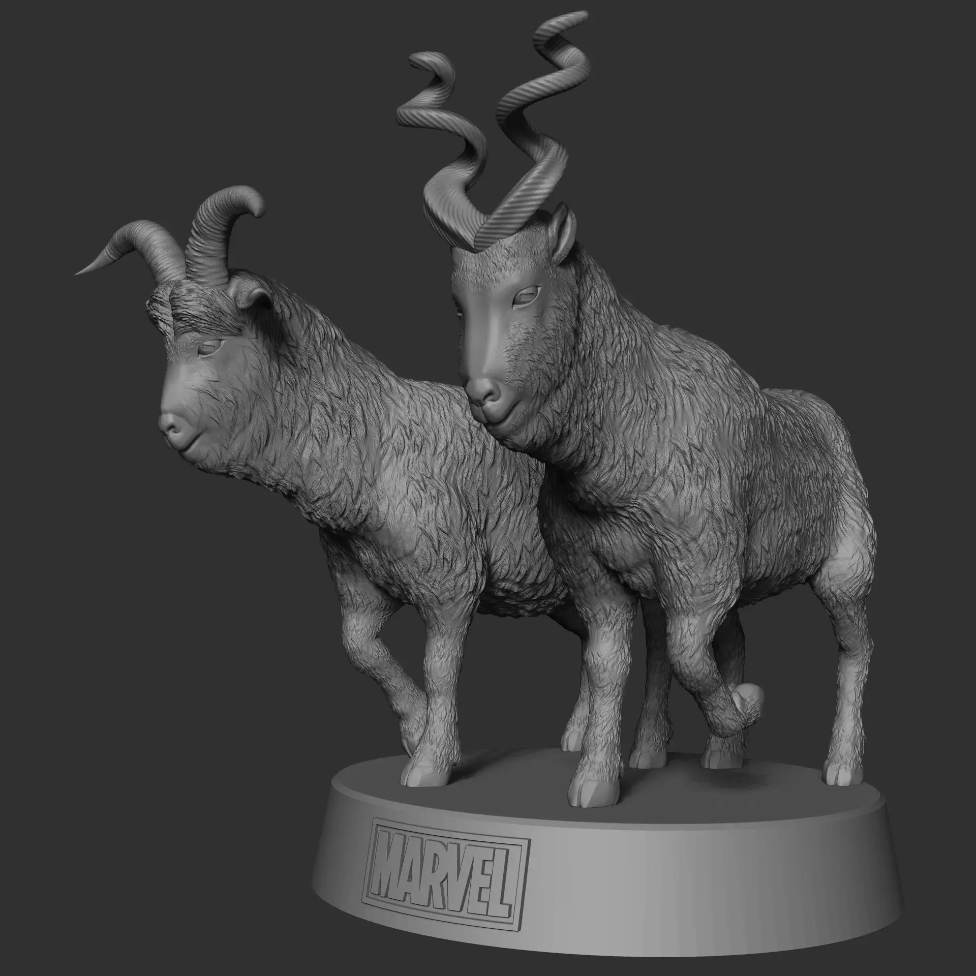 Characters & Creatures STL Download - Goats Thor - movie fan artby ...