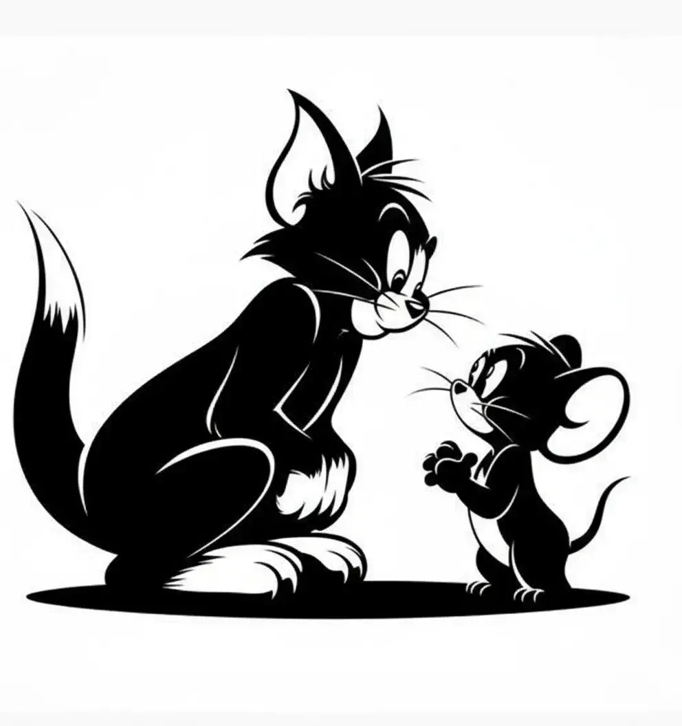 Home Decorations & Ornaments STL Download - Tom and Jerry – Curious Duo ...