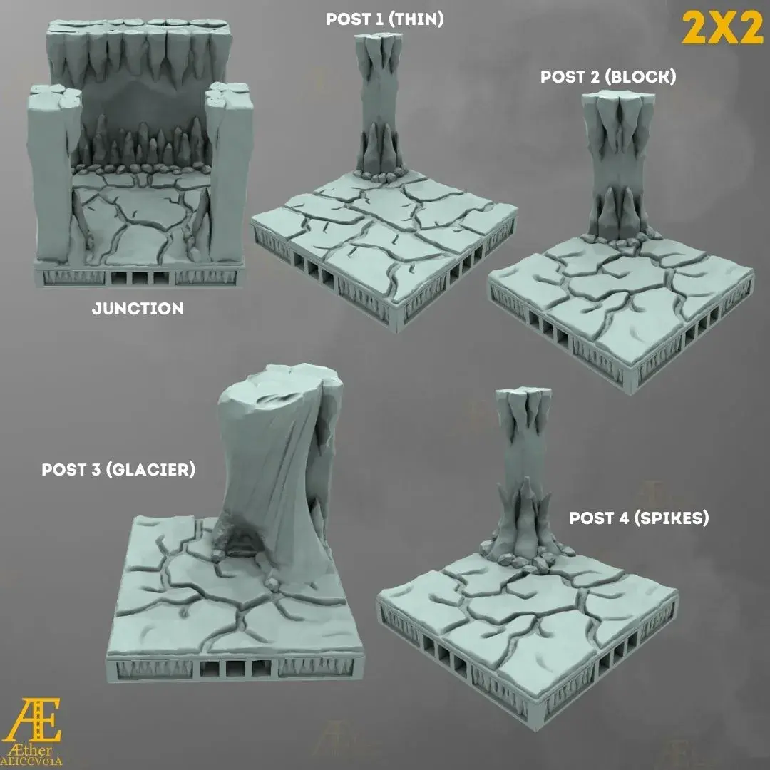Props & Terrain STL Download - AEICCV01A - Ice Cavern Commonsby Aether ...