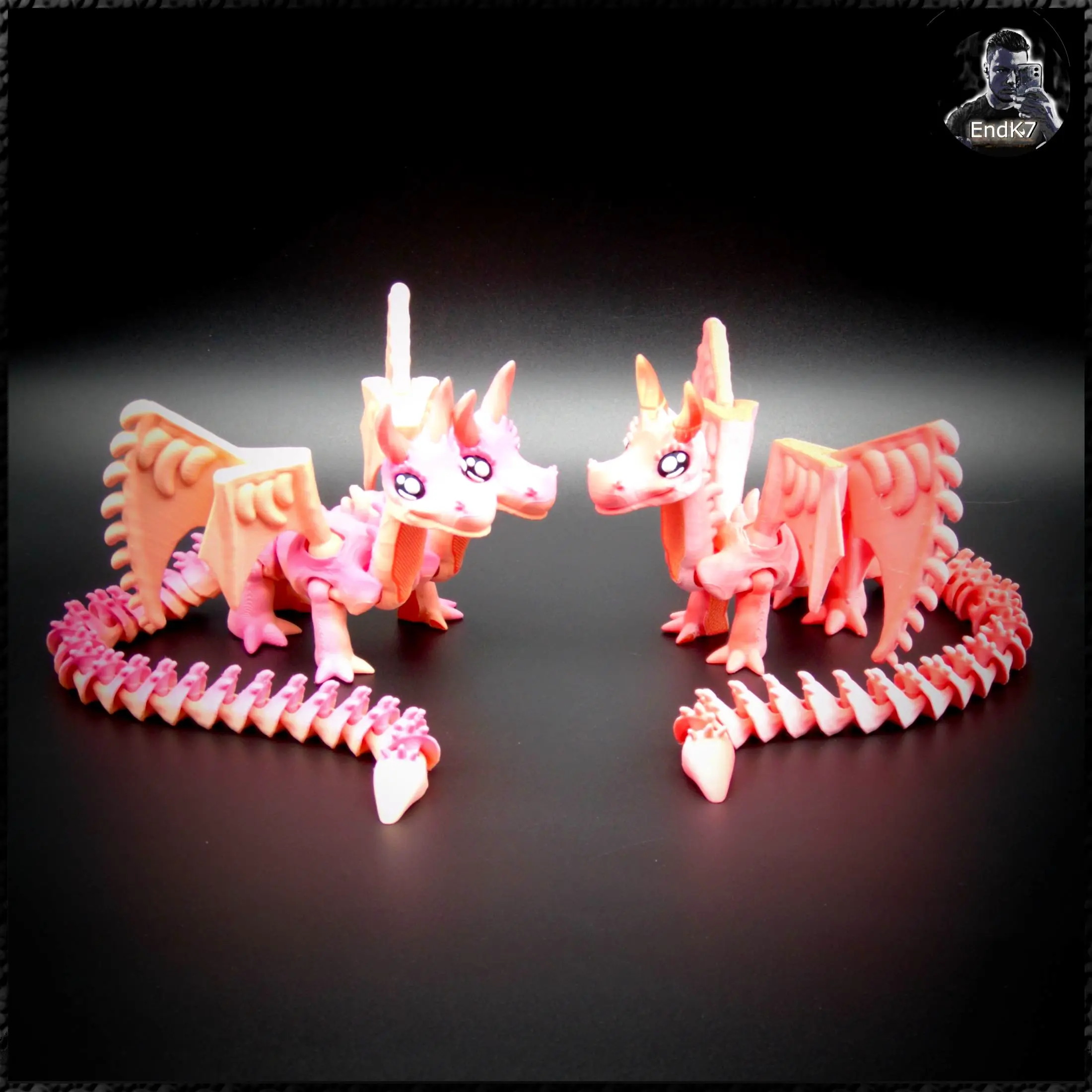 Other STL Download - Fire Dragon + 2-Headed Version! - Articulated - No ...