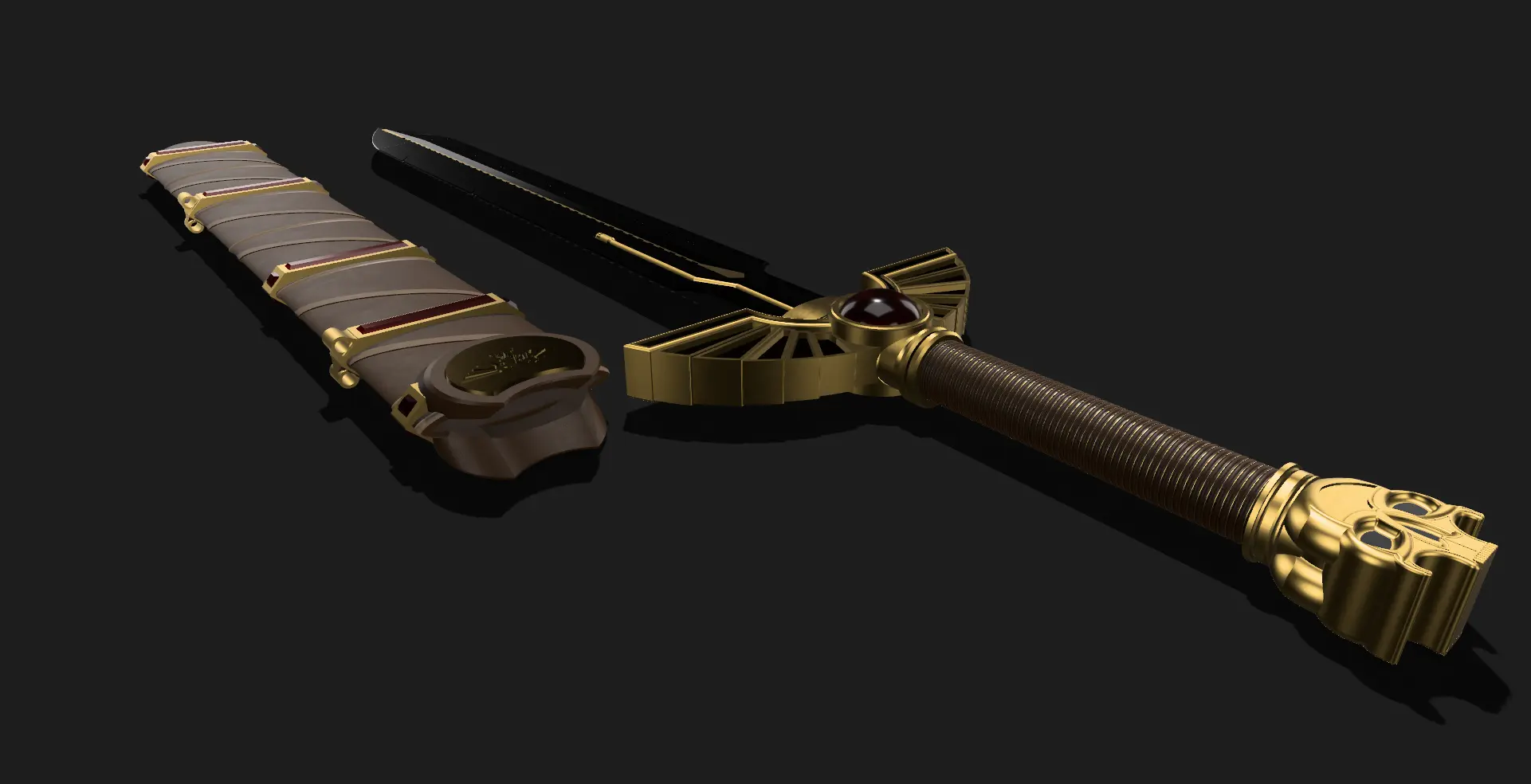 Characters & Creatures STL Download - Raven sword of master sammaelby ...