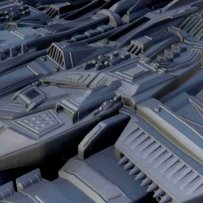 Miniature Games & Accessories STL Download - Chryson spaceship 27 - sci ...