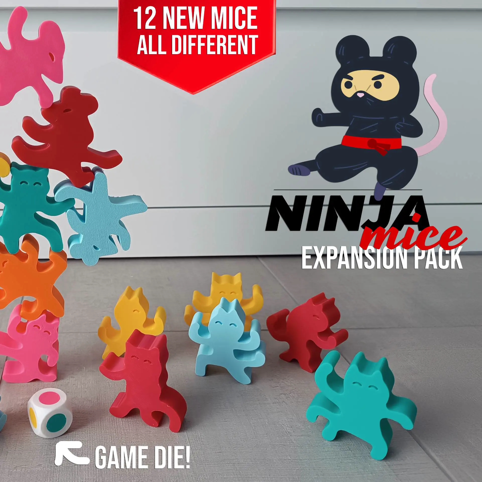 3D Printer Files | 3MF File | Ninja Mice: Ninja Cats Expansion Pack ...