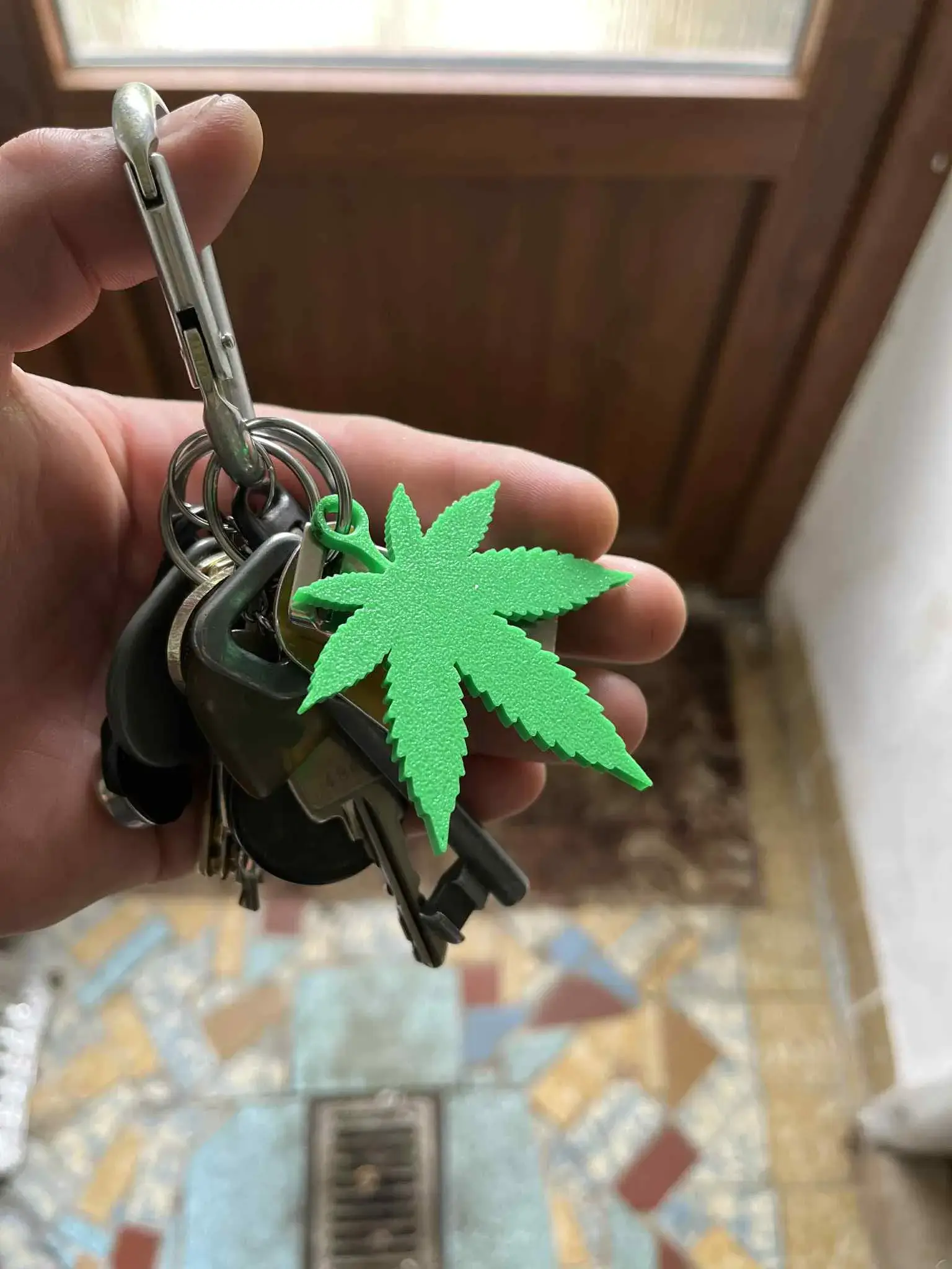 3D Printer Files | 3MF File | Cannabis pendant on the doorknob or ...