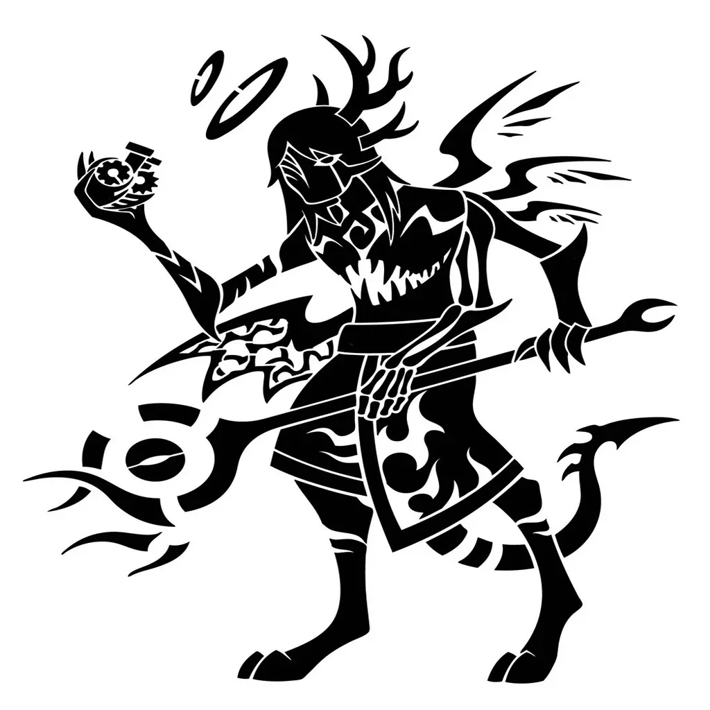 Free Digital Art STL Download - Demon stencilby SMT_M 🦊