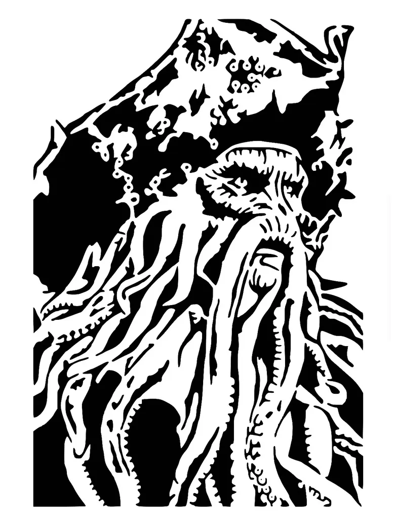 Free Others STL Download - Davy Jones stencilby SMT_M 🦊