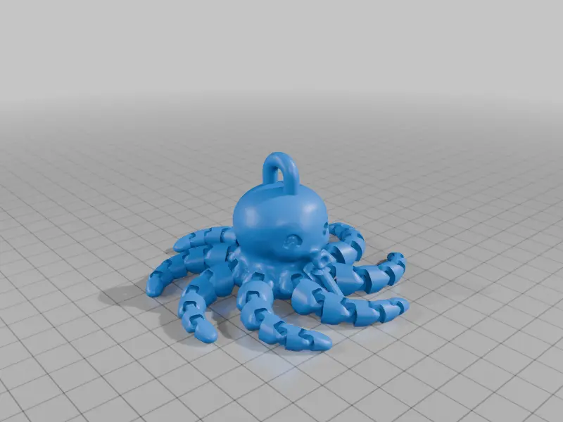 3D Printer Files | 3MF File | Octopus keychain v3 | Creality Cloud