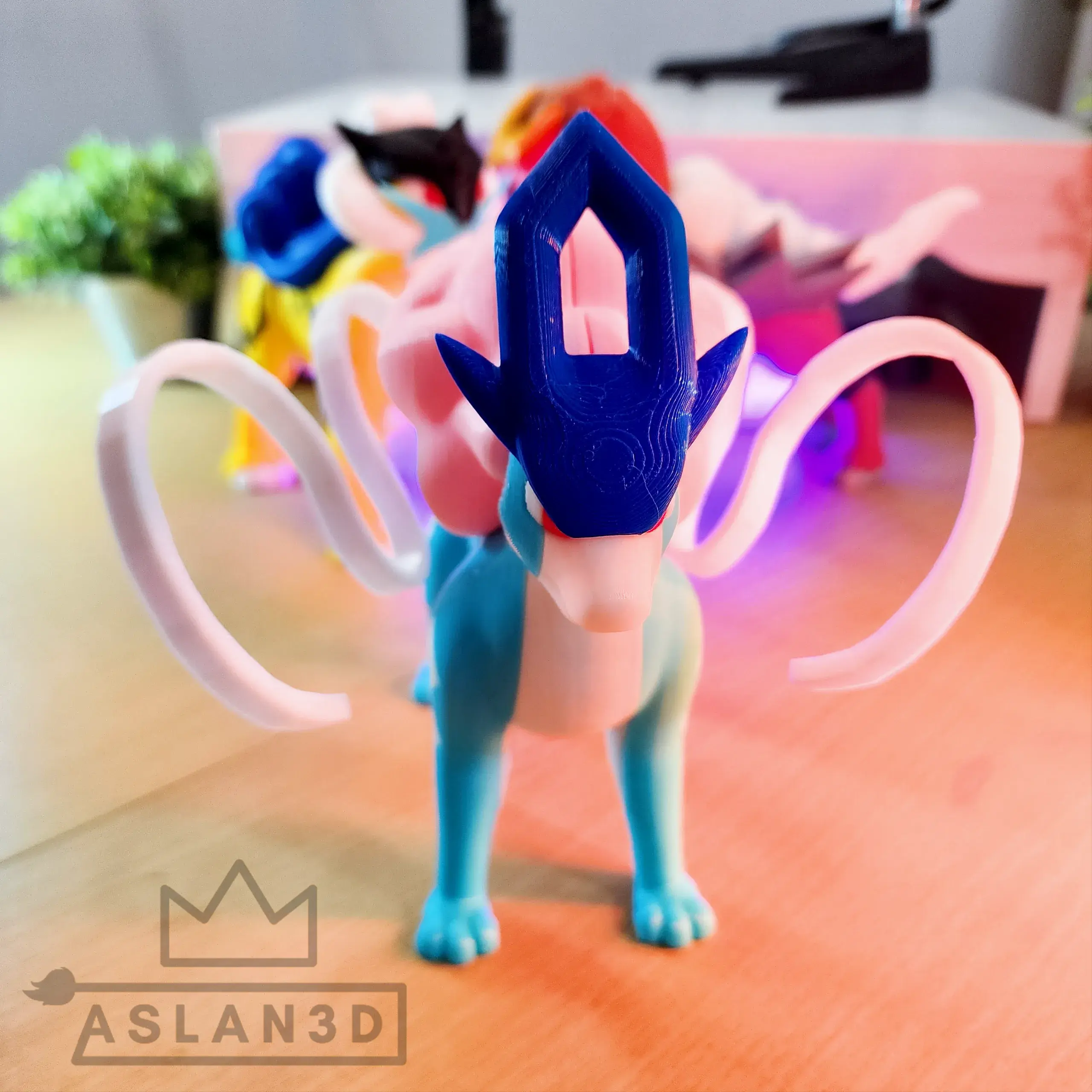 Sculptures & Artworks STL Download - Suicune By Colorsby Aslan3D