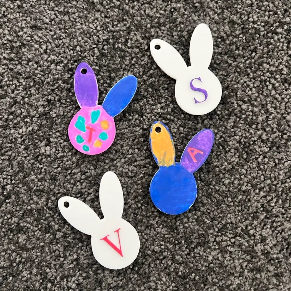 3D Printer Files | 3MF File | Easter Bunny Keyring | Creality Cloud