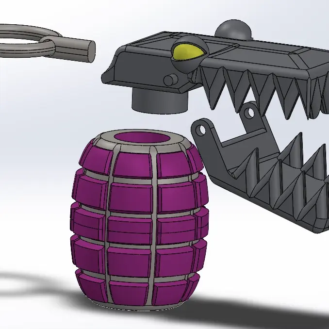 Free Props & Terrain STL Download - Jinx Chomper Grenadeby JWB II
