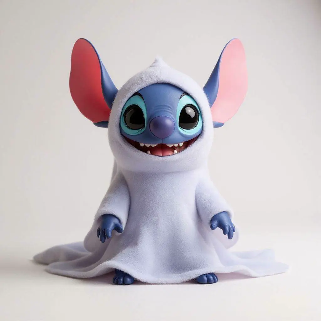 Sculptures & Artworks STL Download - Stitch Halloween ghostby Ozvald-3D