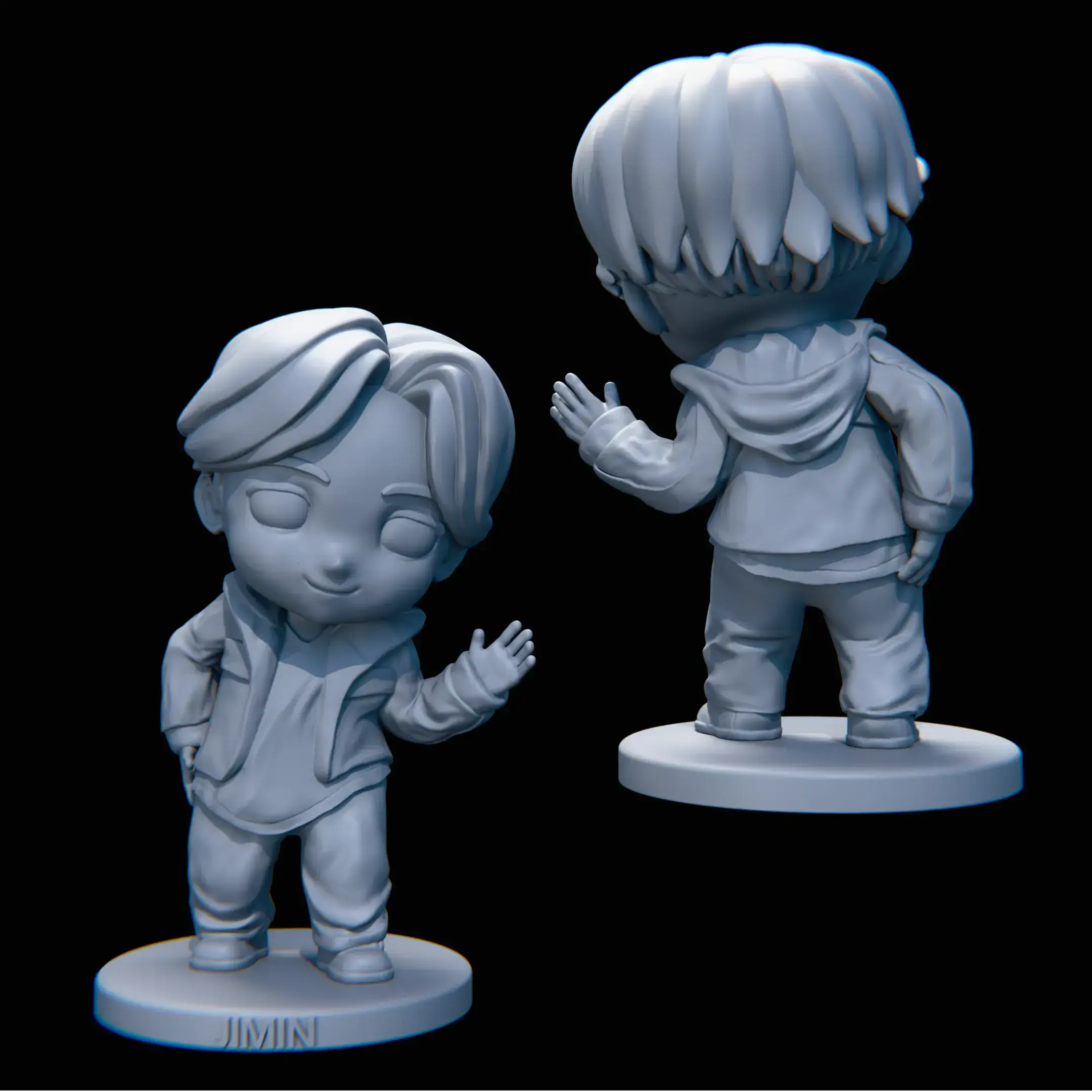 3D Printer Files | 3MF File | Jimin | Chibi | BTS Fan Art | Creality Cloud