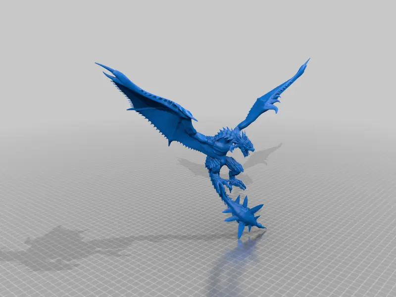Free Characters & Creatures STL Download - mace tail drake - dndby SMT_M 🦊