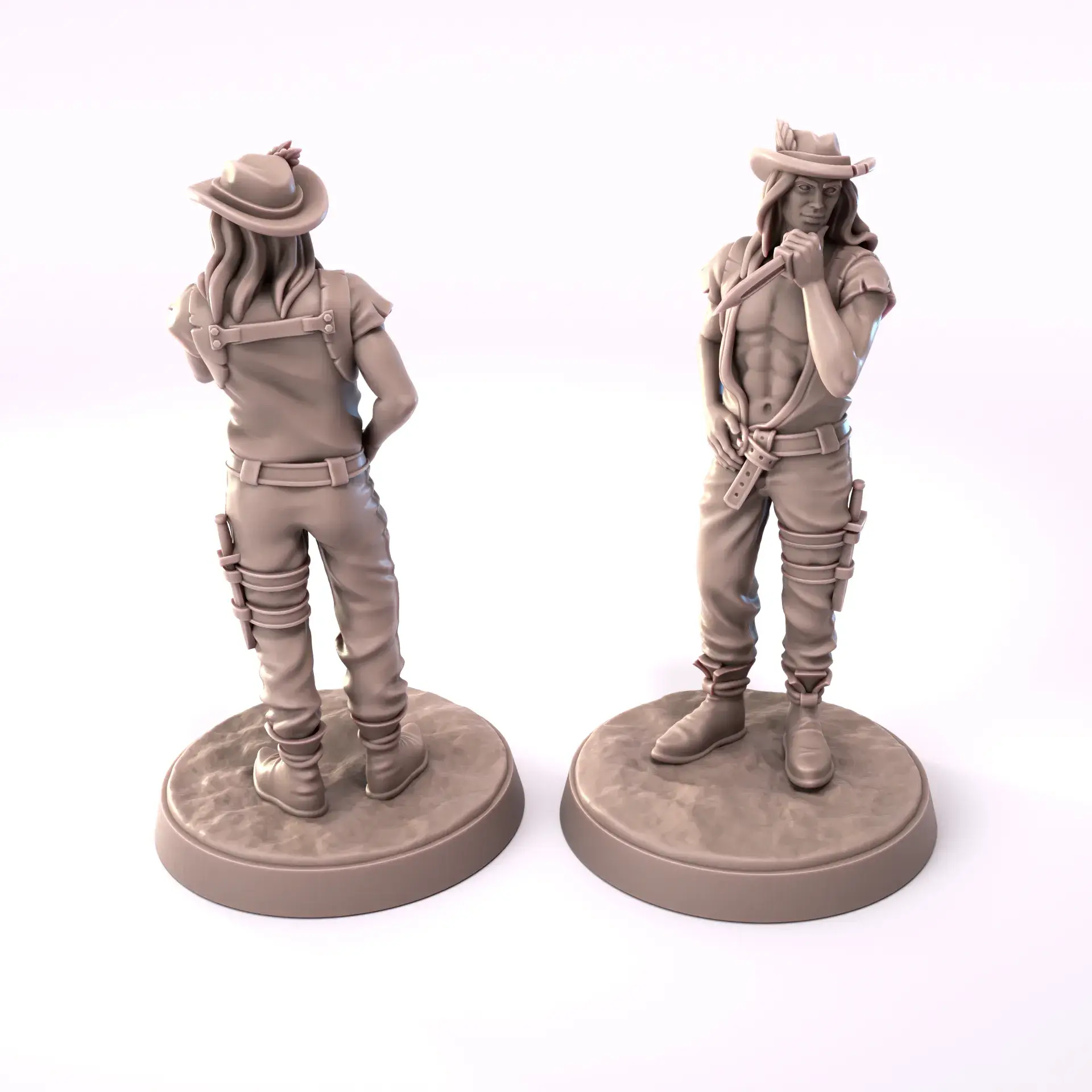 Characters & Creatures STL Download - Farmer | Tabletop RPG NPCby Forge ...