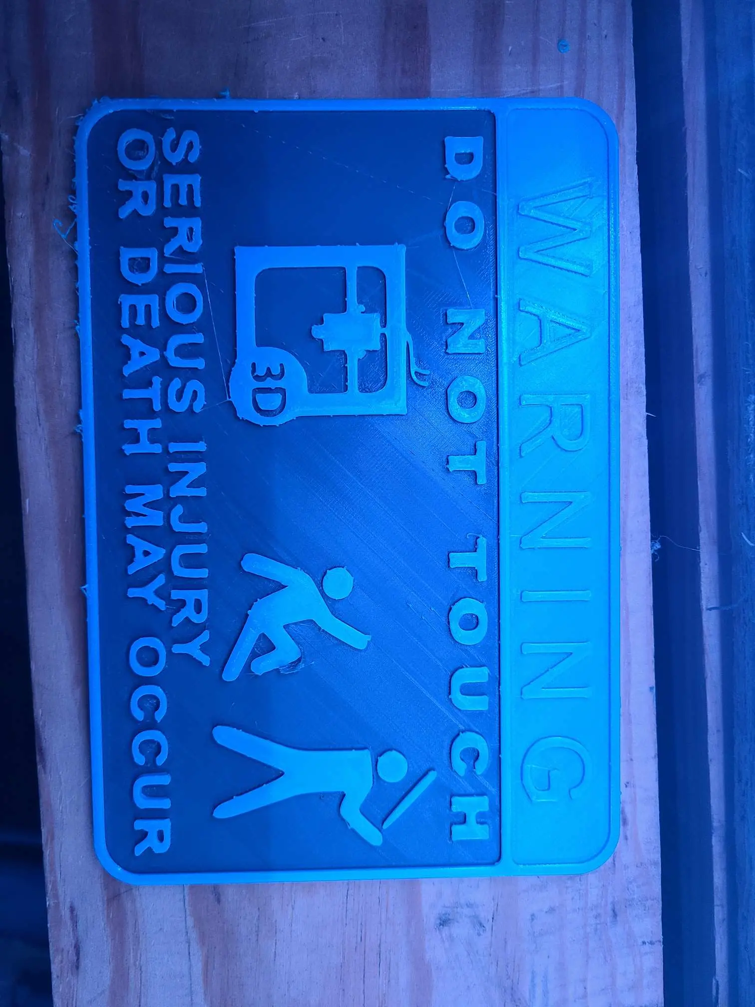 warning do not touch sign for 3d printer | 3D models download ...