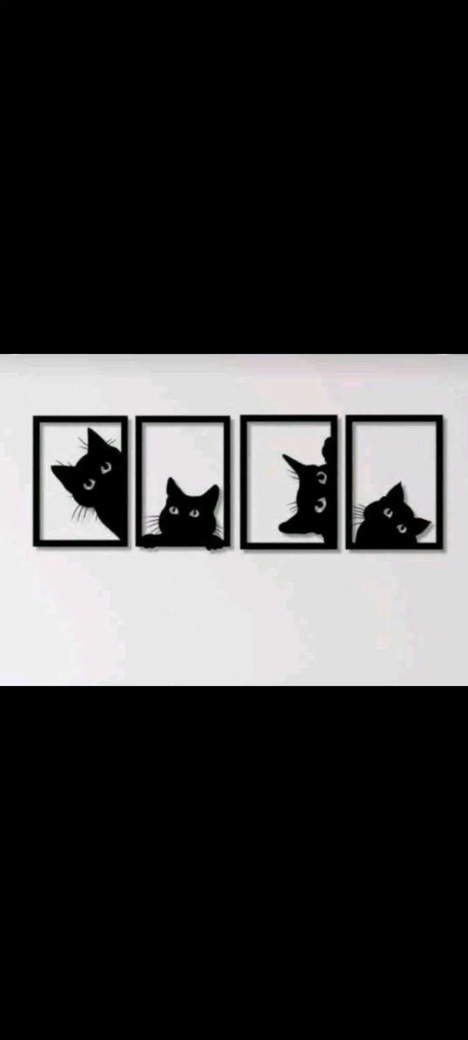 Sculptures & Artworks STL Download - cat hide wall artby Danu Pubudu