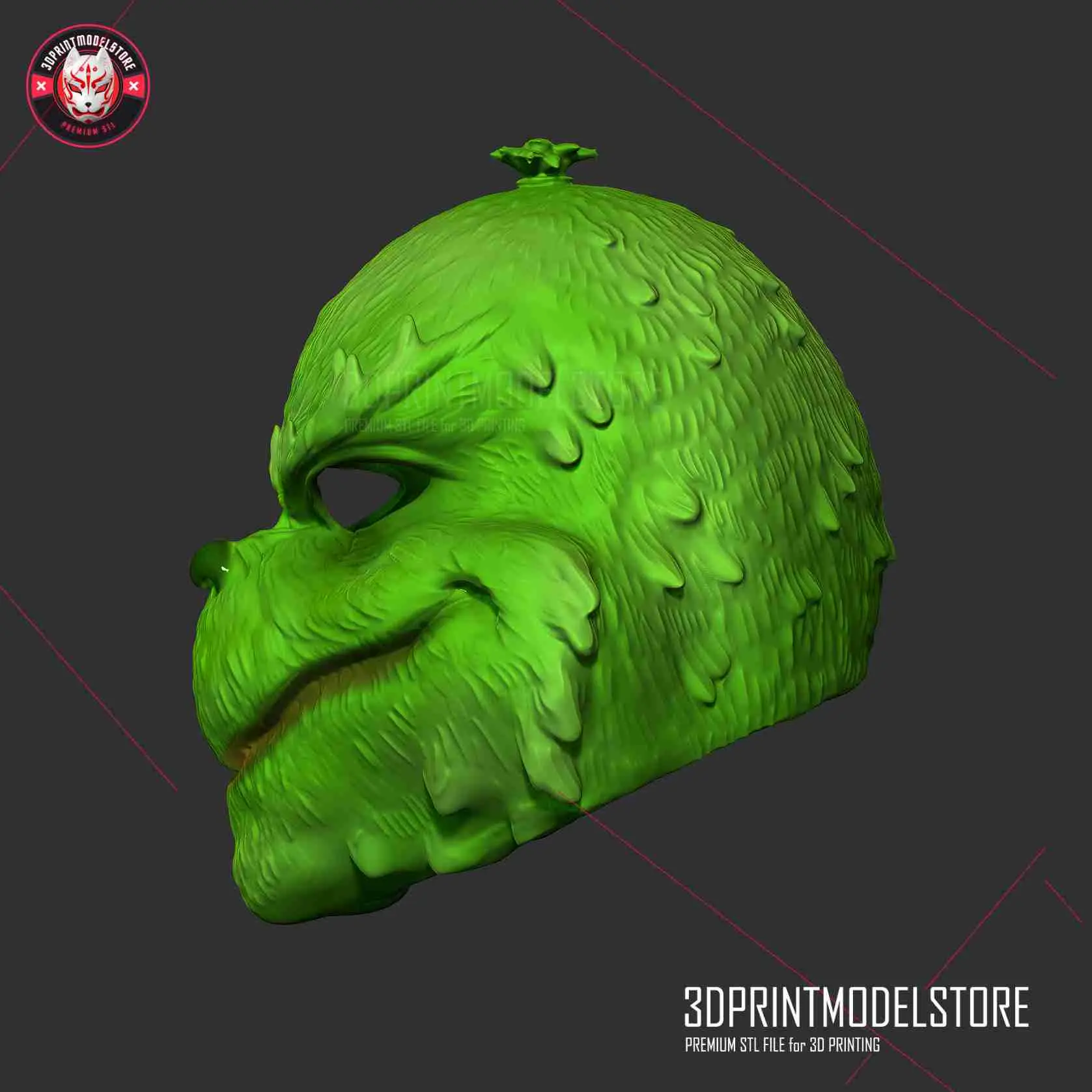 Cosplay STL Download - The Grinch Mask - Christmas Cosplay - Halloween ...