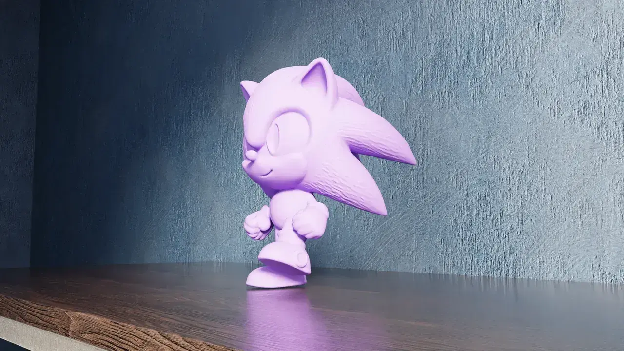 3D Printer Files | 3MF File | Sonic – Purple Blur | Creality Cloud