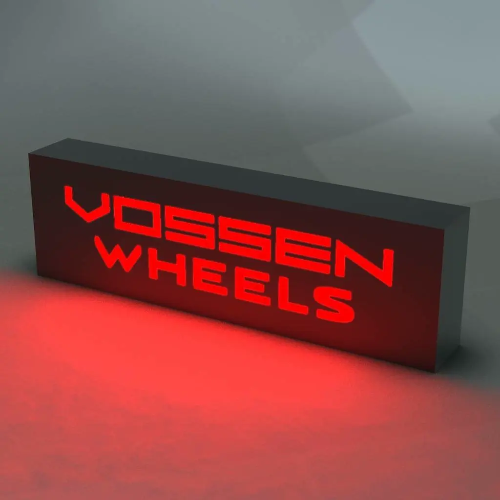 Other STL Download - VOSSEN WHEELS Logo Lamp Graphic Illuminatorby ...