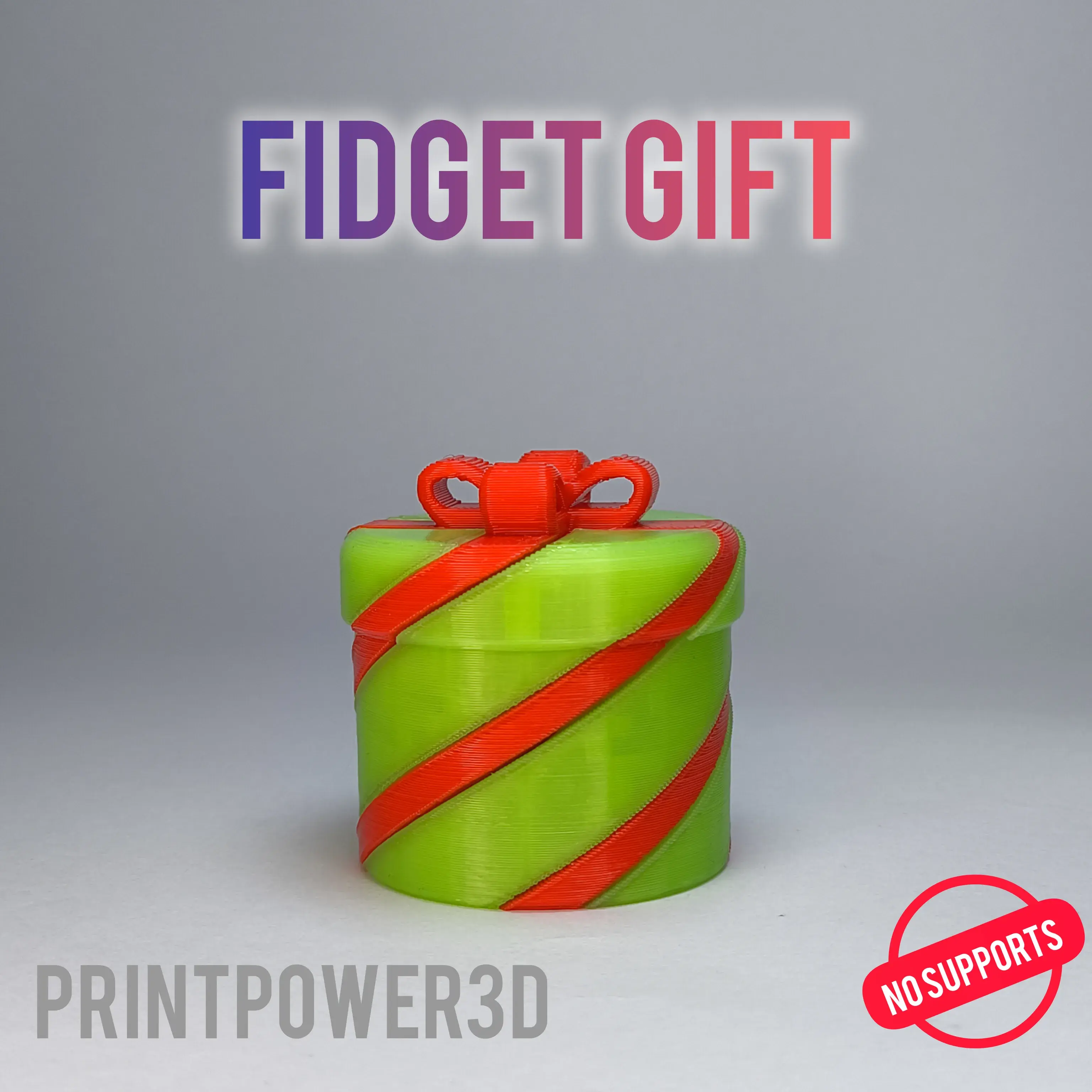 Other STL Download - Spiral christmas helix toy / fidget 2by PrintPower3D