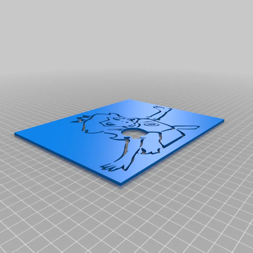 Free Digital Art STL Download - Peach stencil 2by SMT_M 🦊