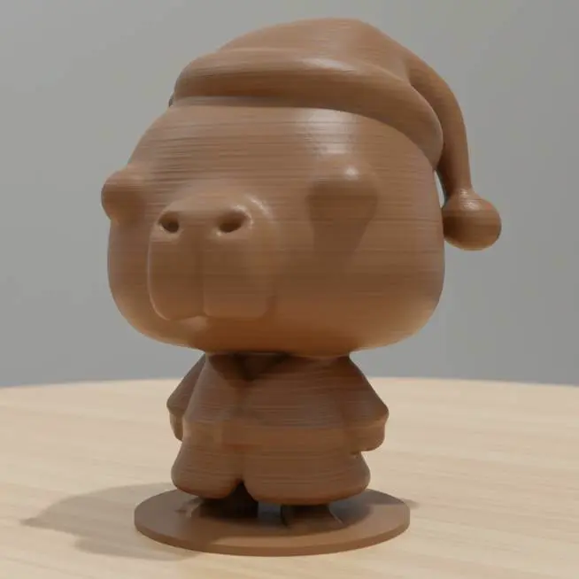 3D Printer Files | 3MF File | Chibi Christmas Capybara | Creality Cloud