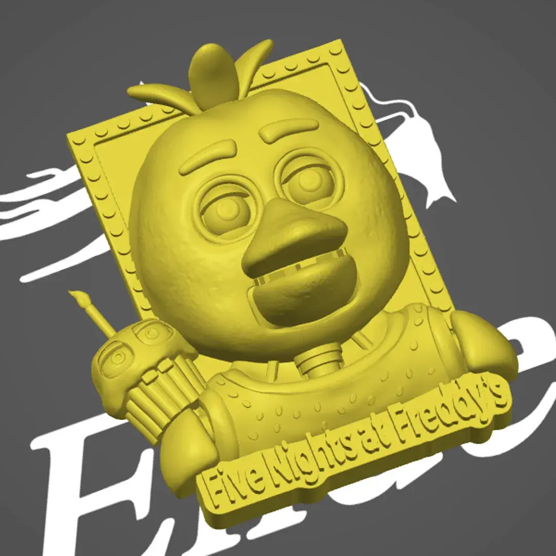 Sculptures & Artworks STL Download - FNAF FIVE NIGHTS AT FREDDY'S CHICA ...