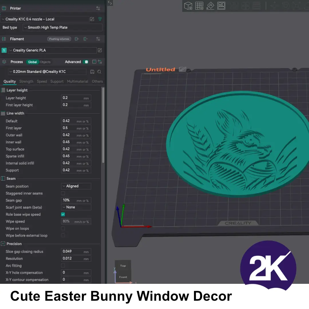 Free Home Decorations & Ornaments STL Download - Cute Easter Bunny ...