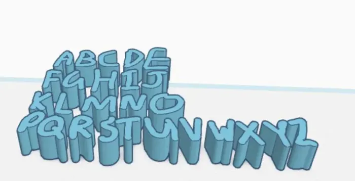 3D Printer Files | 3MF File | Uppercase Alphabet - Handwritten Effect ...