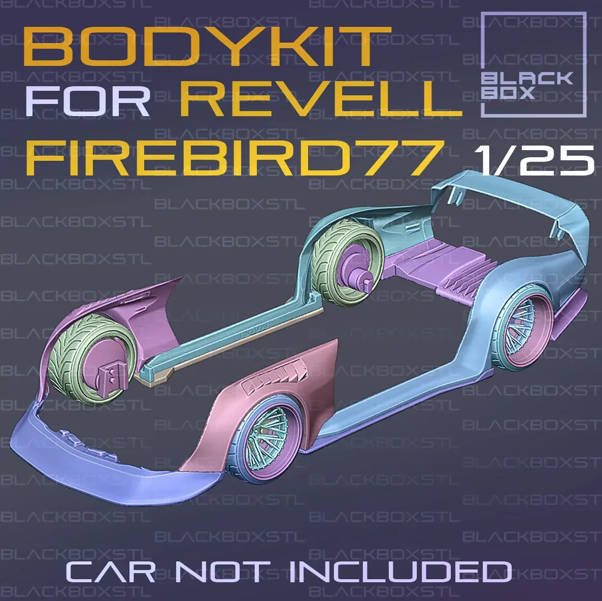 Other STL Download - Bodykit for FIREBIRD 77 Revell modelkit 1-25th ...