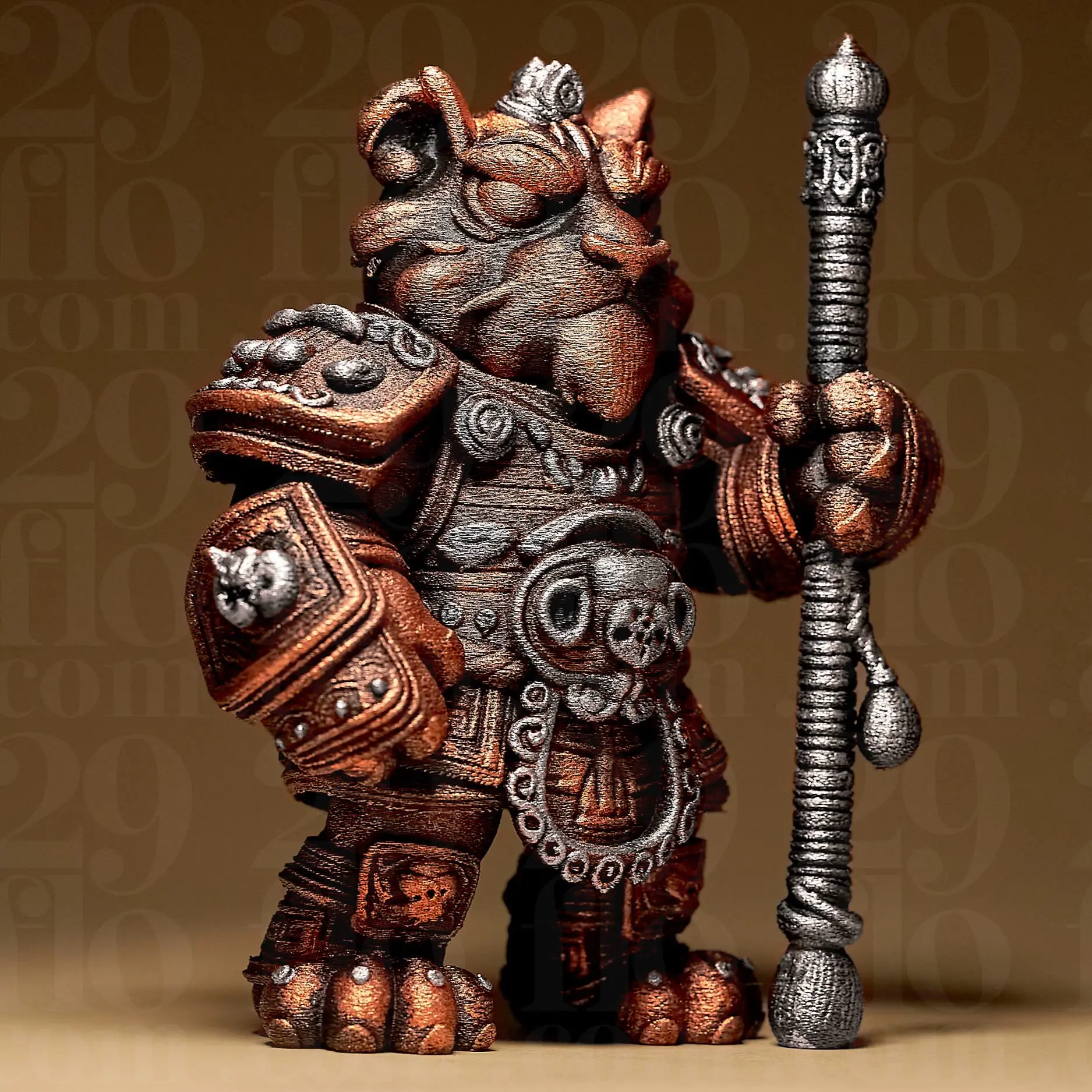 3D Printer Files | 3MF File | [4/4] Warrior Minis - TIGER | Creality Cloud