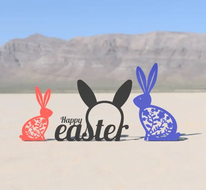 Home Decorations & Ornaments STL Download - Happy Easter Decorby Lets ...