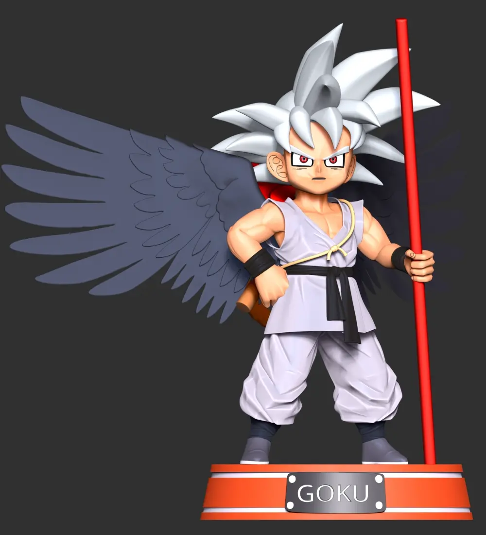 Characters & Creatures STL Download - Goku Seraphim - Dragon Ballby ...
