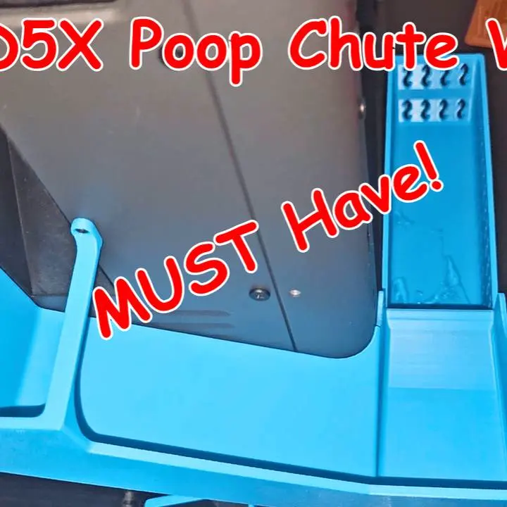 3D Printer Files | 3MF File | Flashforge AD5X Poop Chute Slide With Bin ...