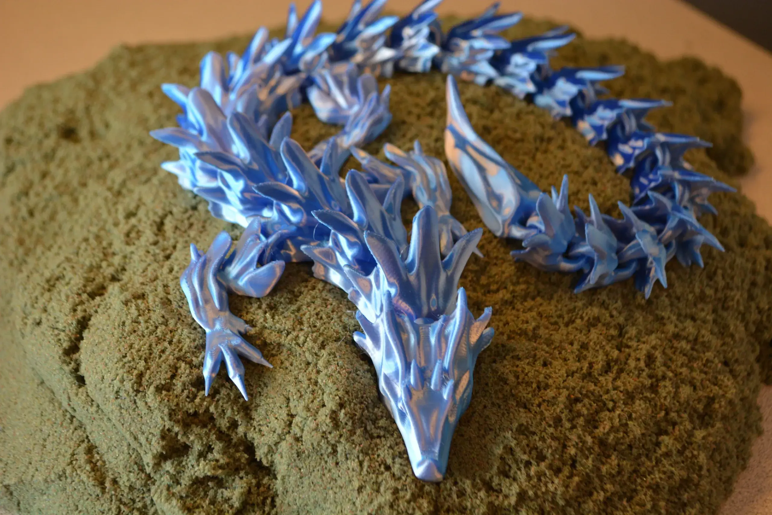 3D Printer Files | 3MF File | Articulated Water Dragon - Flexi Dragon | Creality Cloud